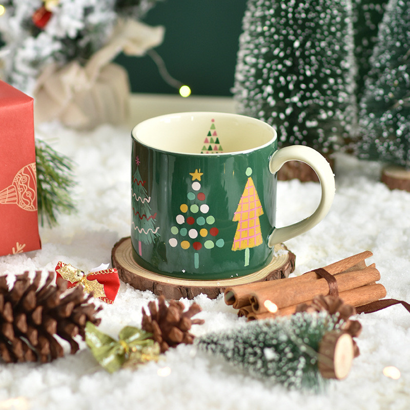 Christmas New Style Creative High-value Christmas Tree Ceramic Cup Cute ...