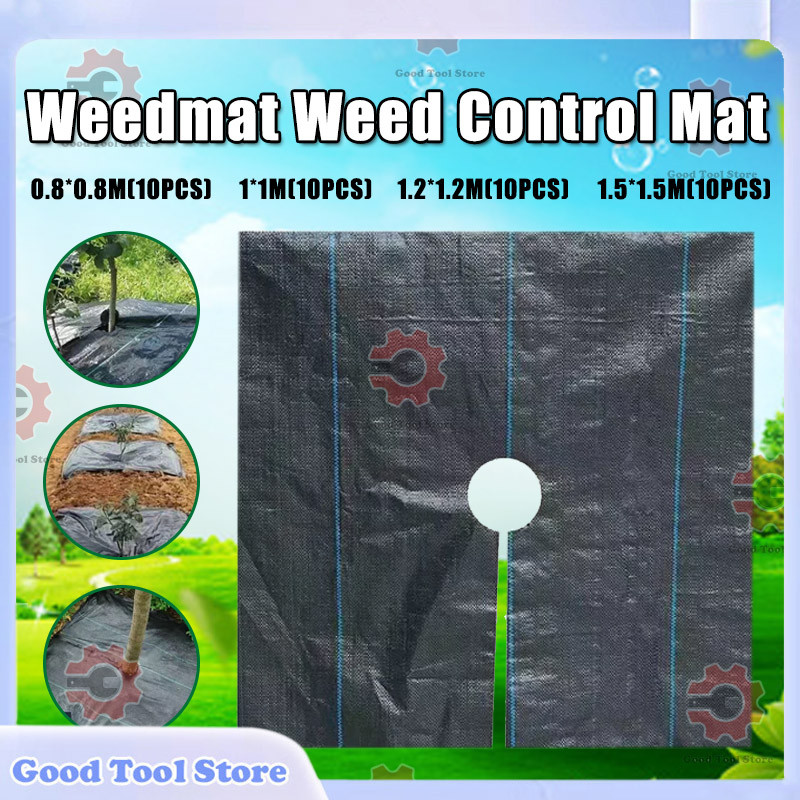 10PCS Weedmat Weed Control Mat Penutup Tanah Kawalan Rumput Penutup ...