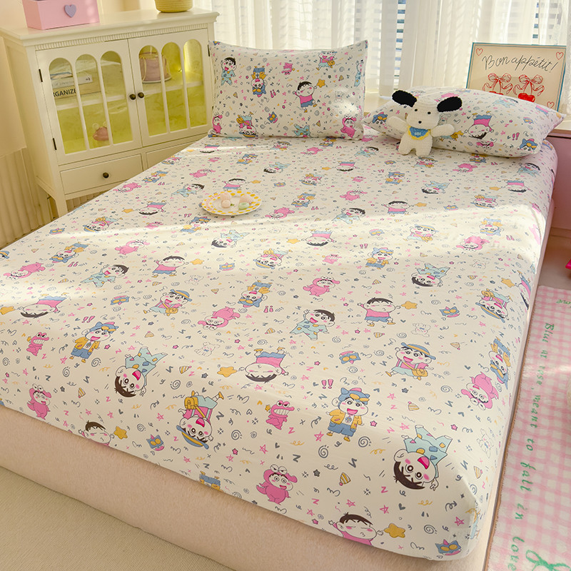 New Class A Washed Cloud Cotton Fitted Bedsheet Skin-Friendly Super ...