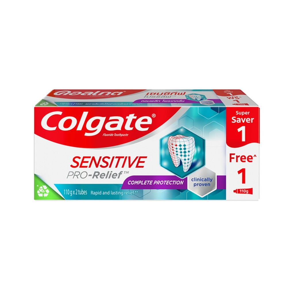 COLGATE Toothpaste Sensitive Pro Relief Complete Protection 110g x 2 ...