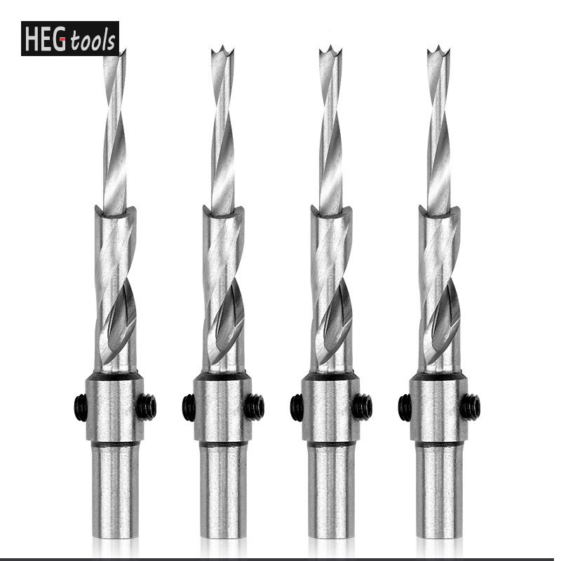 Counterbore Drill for Screws, Flat Countersink Drill bit, Stepped Drill ...