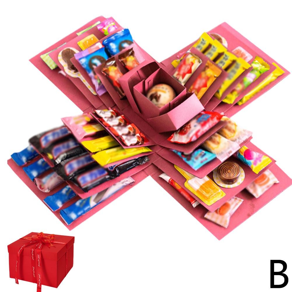 Birthday Gift Box Netflix Surprise Explosion Box Packaging Empty Gift ...