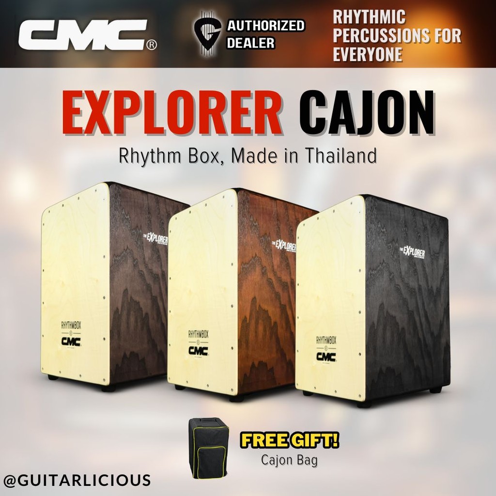 CMC Explorer Series Cajon Music Box ( CMC-EXA-BRN CMC-EXA-BK CMC-EXA-N ...