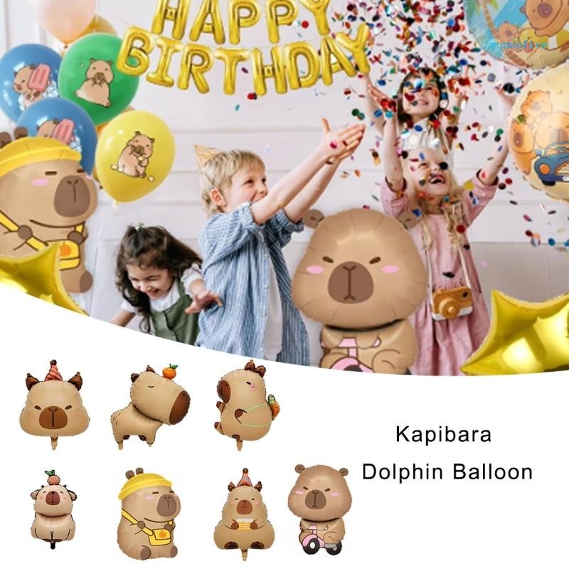 cozy 10pcs Stylish Capybara Balloons Perfect For Adding Fun To Birthday ...