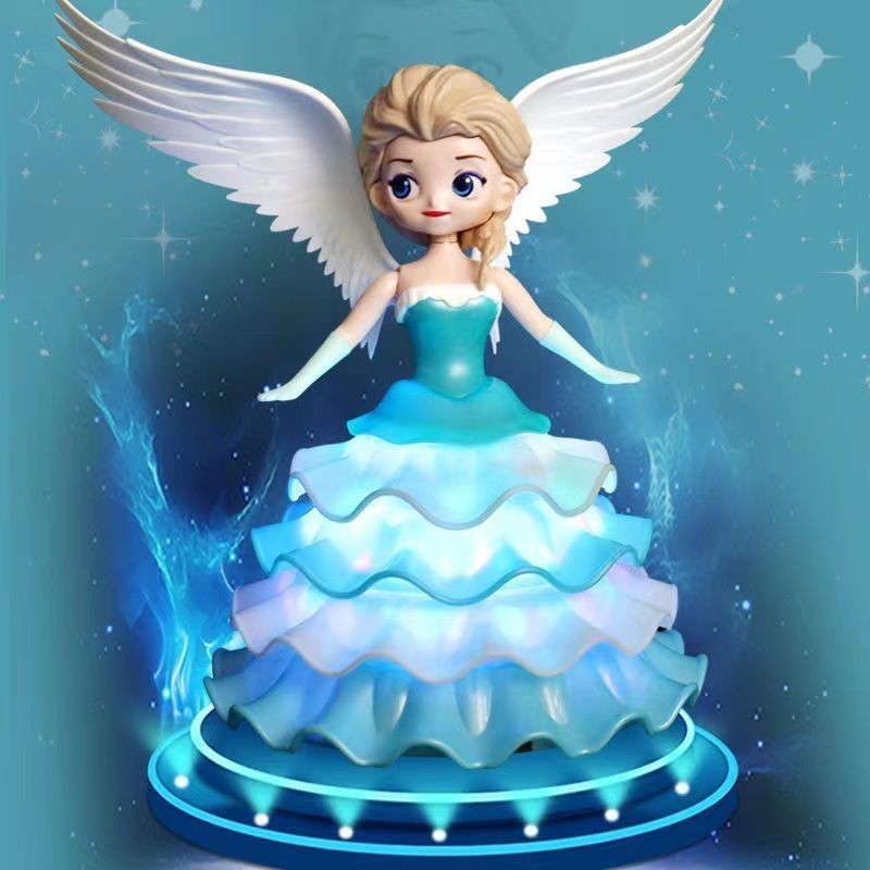 Princess Elsa Rotating Toy Singing Dancing Music Ice Princess Girl ...