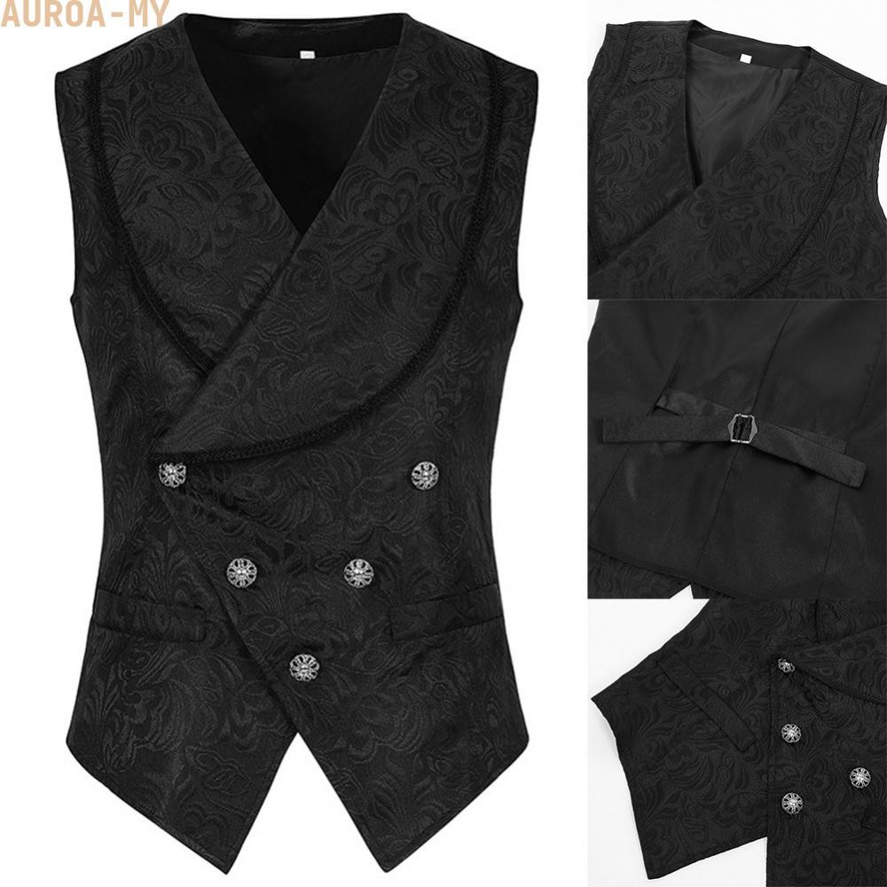AUROA~Men Medieval Vampire Victorian Gothic Waistcoat Steampunk ...