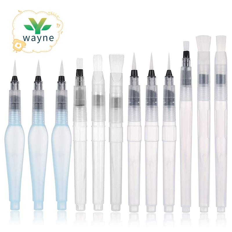 Water Color Brush Pen Set 12 Pcs Water Paint Brushes Refillable ...