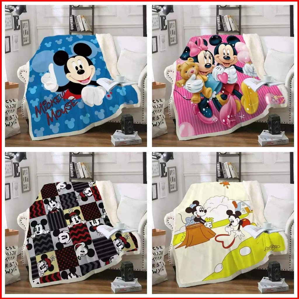 YTS Disney Mickey Minnie Blanket Home Sofa Bedroom Office Napping ...