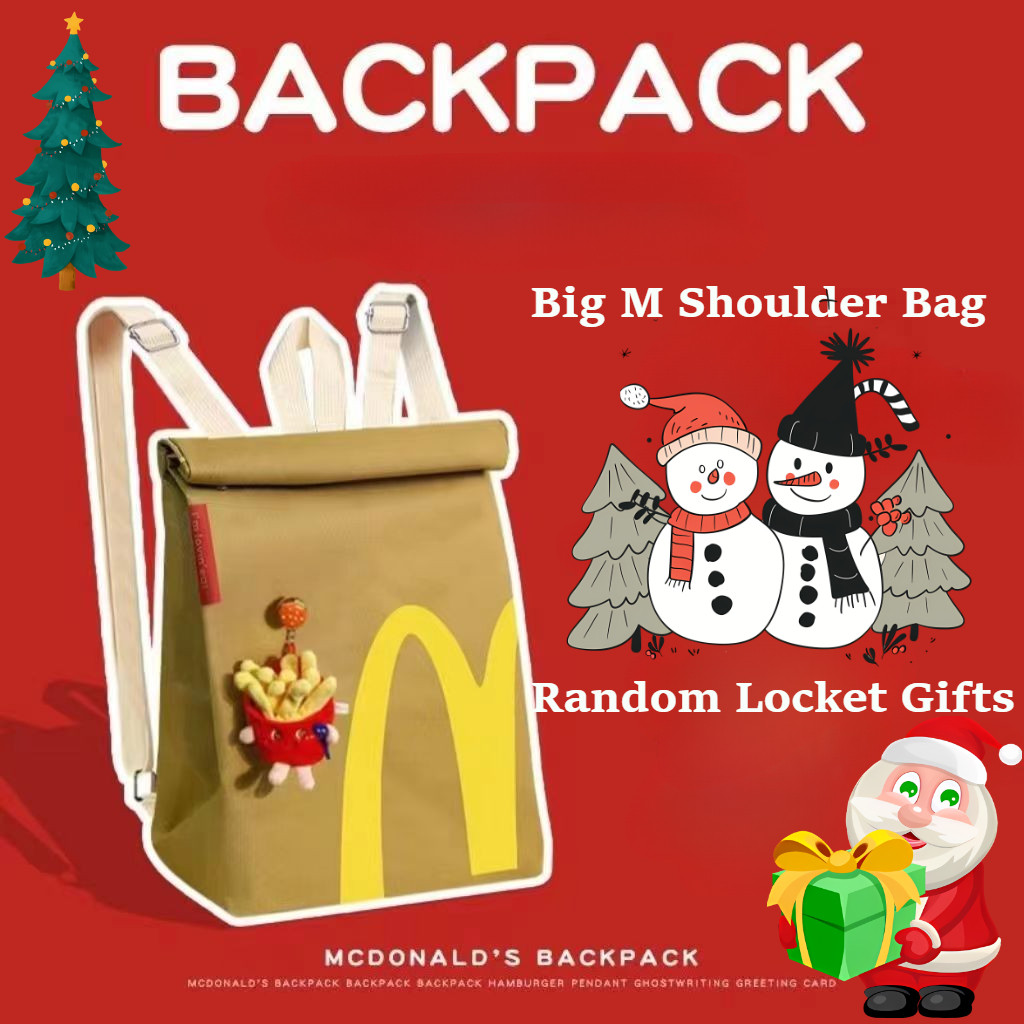 McDonald's shoulder bag niche ins bag student hundred go out to play ...