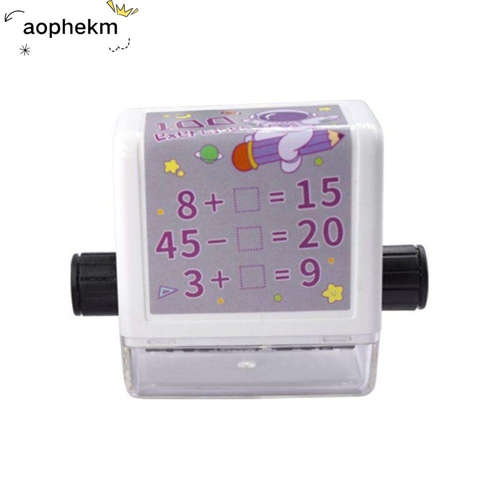 AOPHEKM Math Rolling Stamp, 2-in-1 Reusable Math Roller Stamp, Creative ...