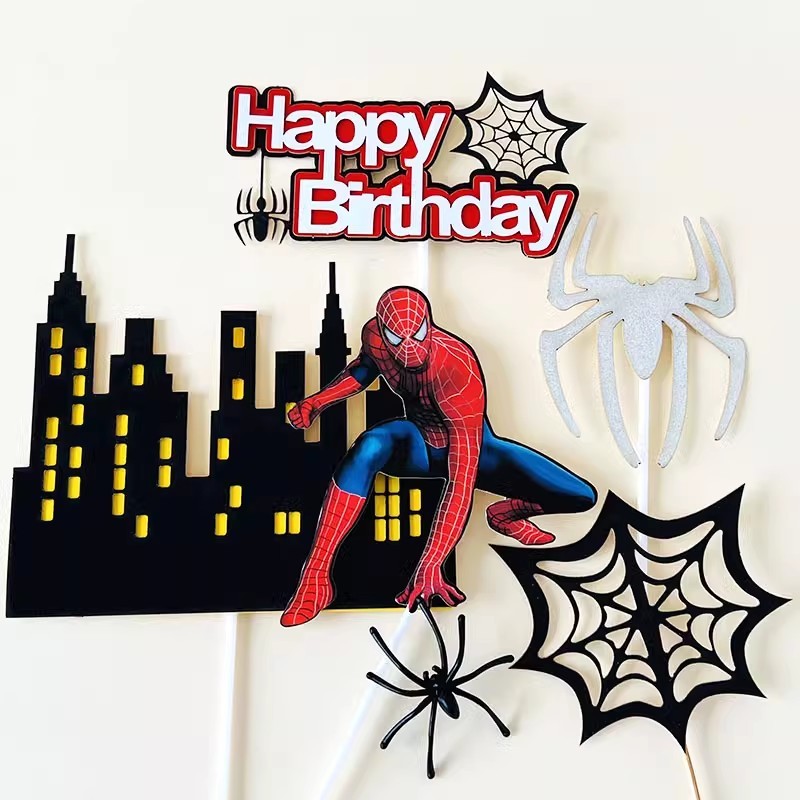 Spiderman Birthday Cake Topper Boys Kids Birthday Party Spideman ...