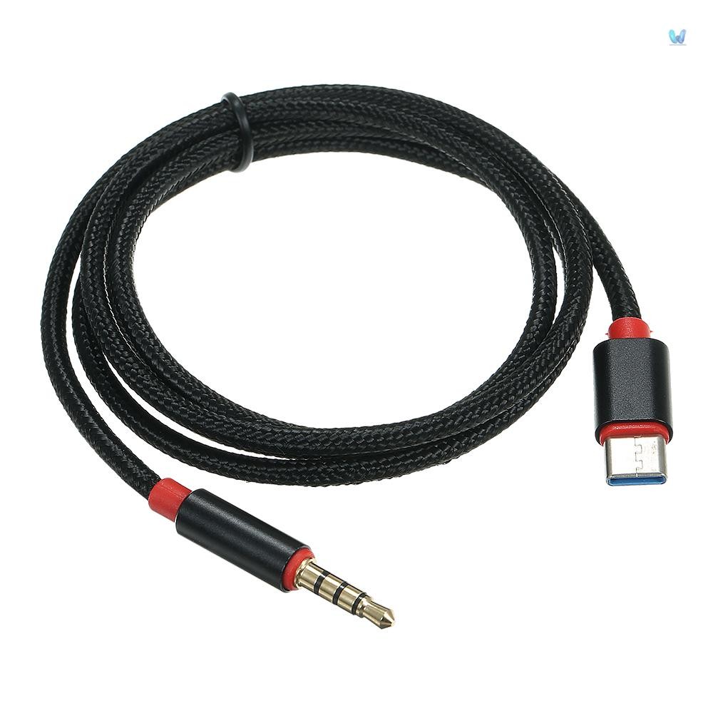 Type-C Male to 3.5mm TRRS Male Audio Cable 3.12ft USB-C to 3.5mm ...