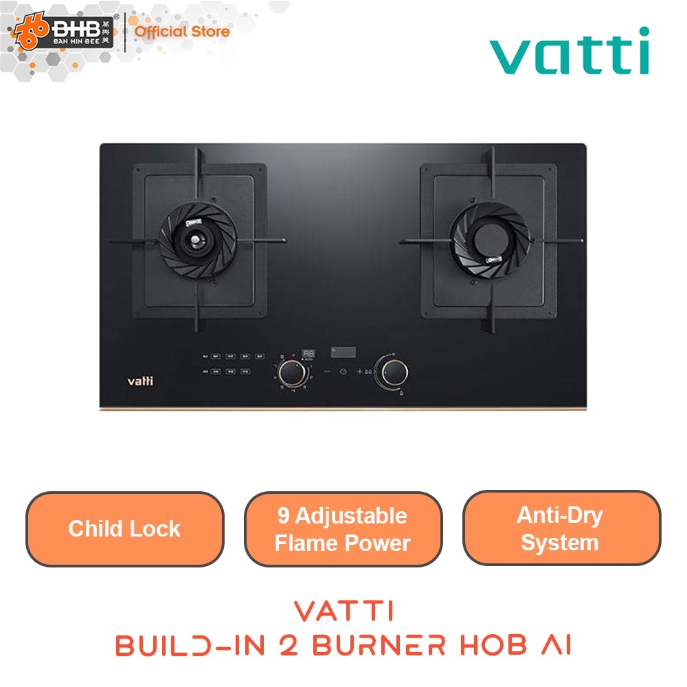 Vatti Build-In Hob [C835G] 2 Burner 78cm AI Gas Hob - C835G | Shopee Malaysia