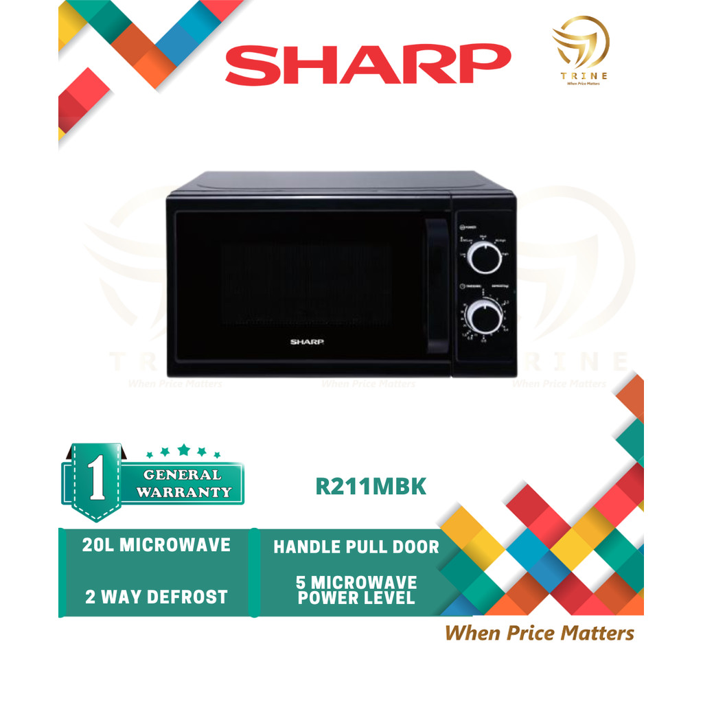 SHARP BASIC MICROWAVE OVEN (20L) R211MBK | Shopee Malaysia