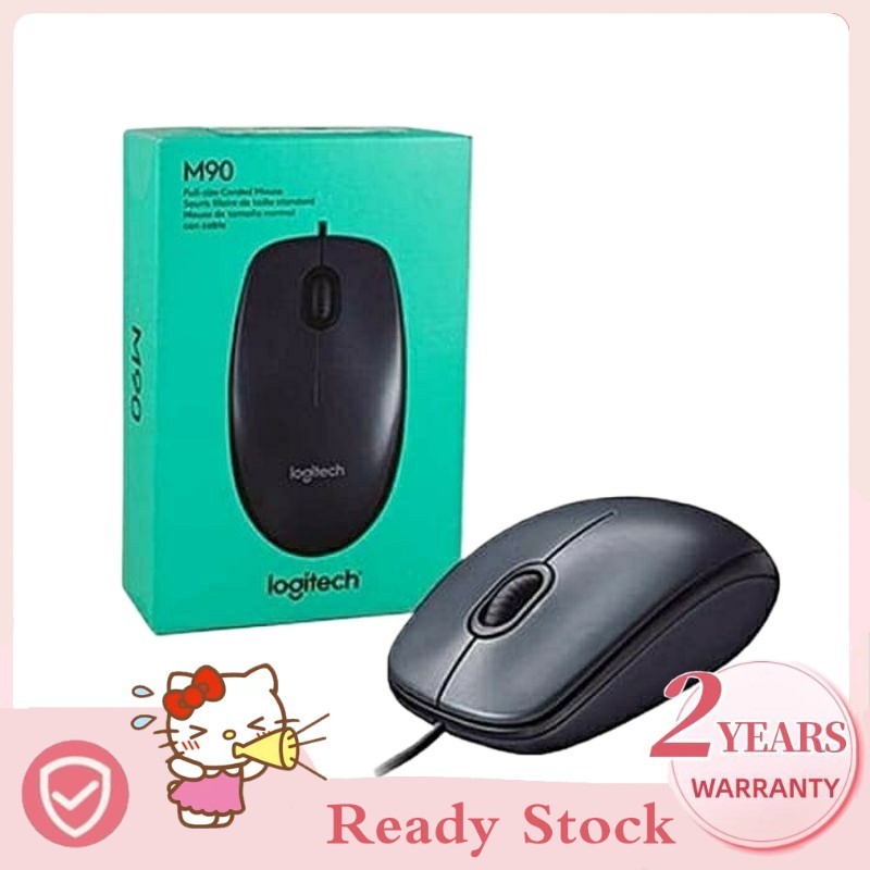 Logitech M90 Wired Mouse, 1000 DPI Optical Tracking USB Mouse for ...