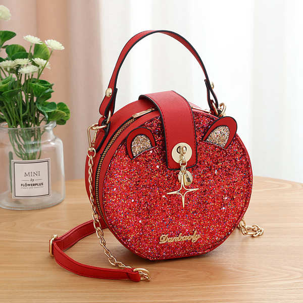 tote bag aesthetic zip shoulder handbag woman Beg, beg wanita, rantai ...