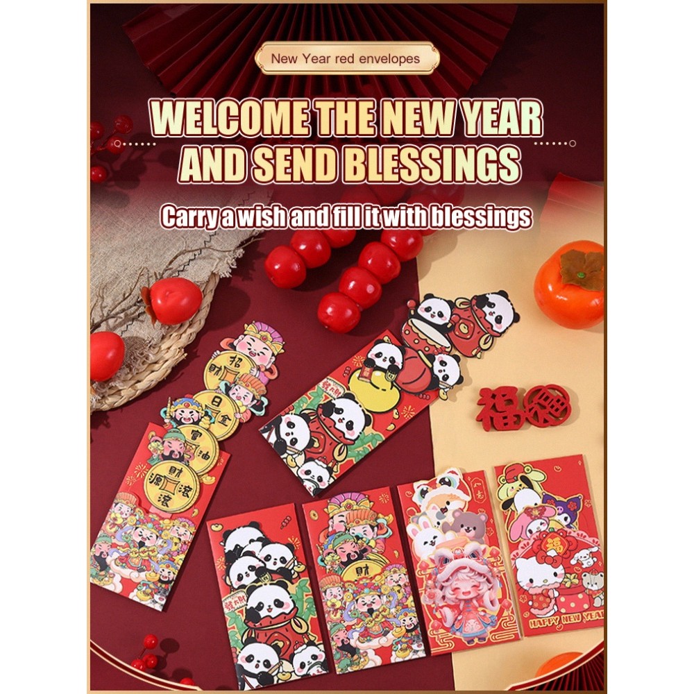 Snake Year's Draw Red Packet Cartoon Ageing Bag Red Envelope Paper ...