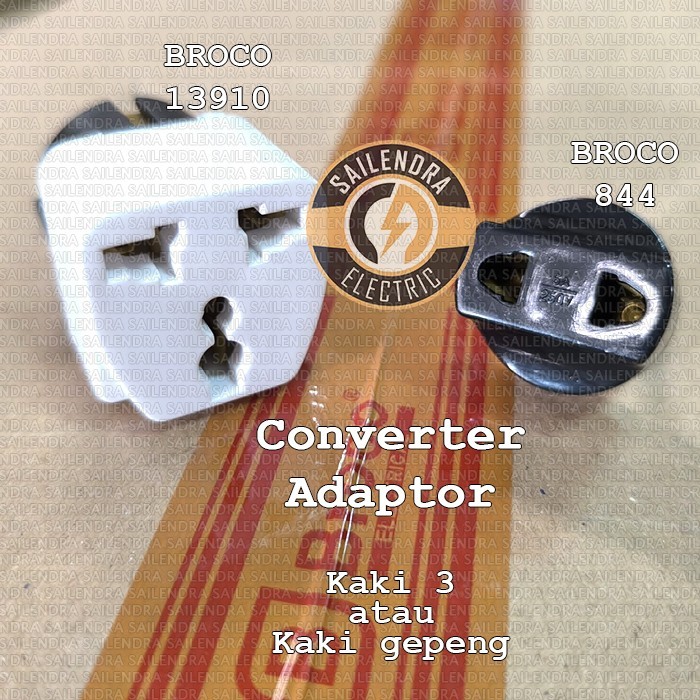 Broco Conversion Adapter Plug 844 Flat feet / 13910 Universal 3 Leg ...