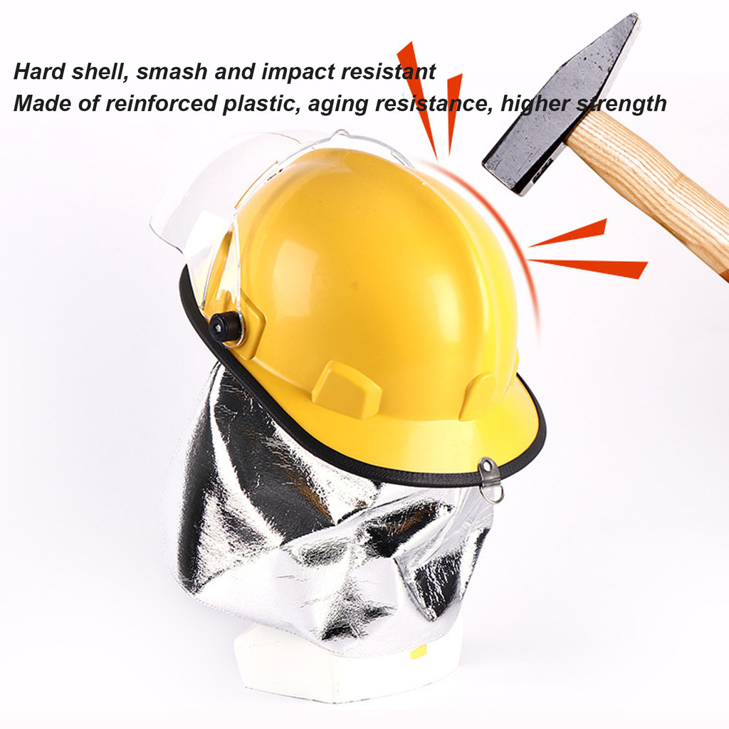 [kats] Fire Rescue Helmet With Face Shield Flame Retardant Adjustable ...
