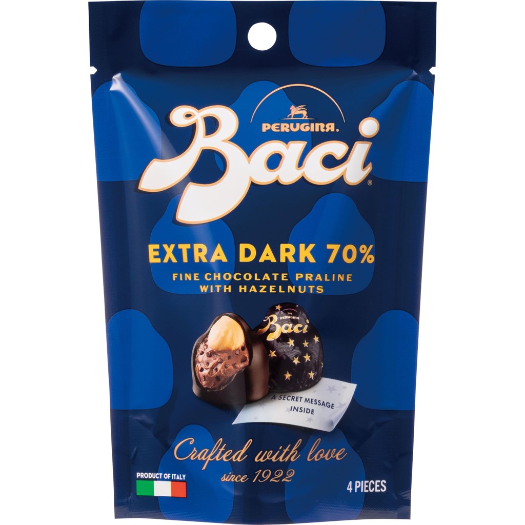 BACI Extra Dark Chocolate BAG 4P (Individually Wrapped Italian Gift) | Shopee Malaysia