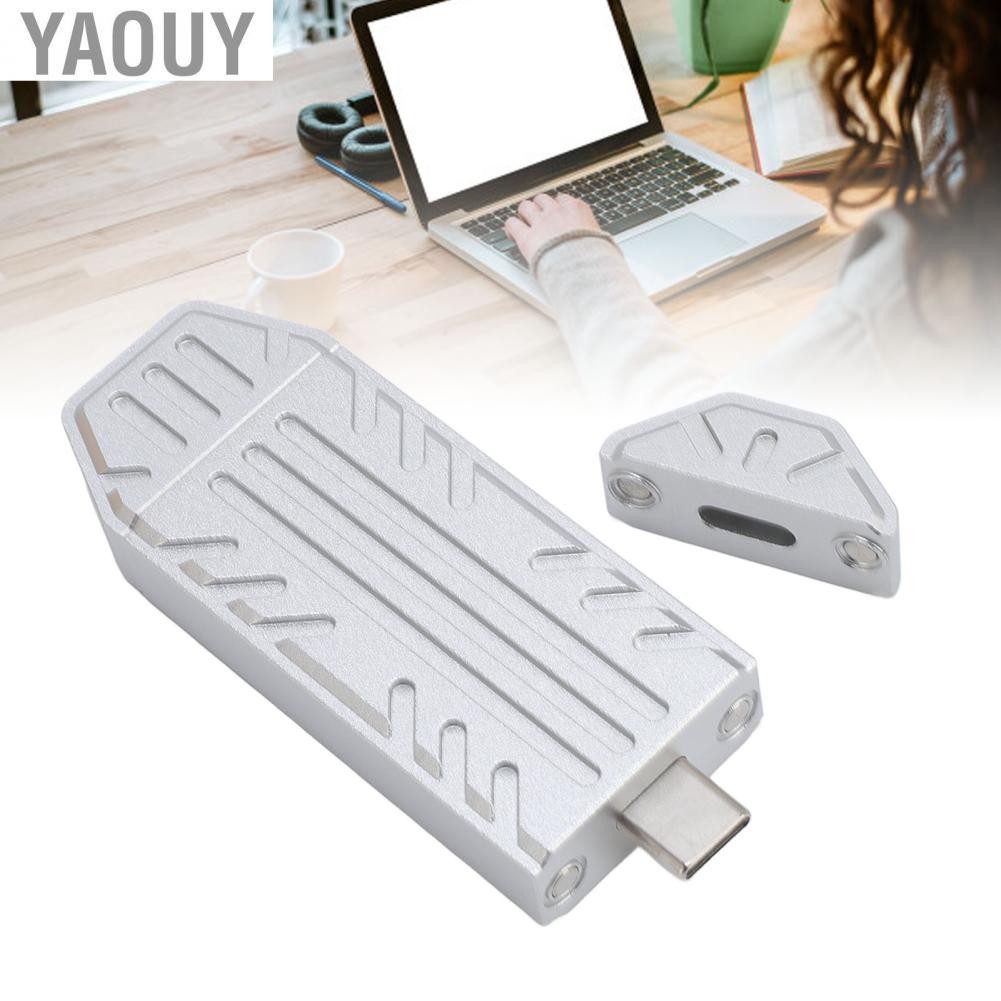 Yaouy M.2 NVME SSD Enclosure High Speed Transfer USB Type C Plug in ...