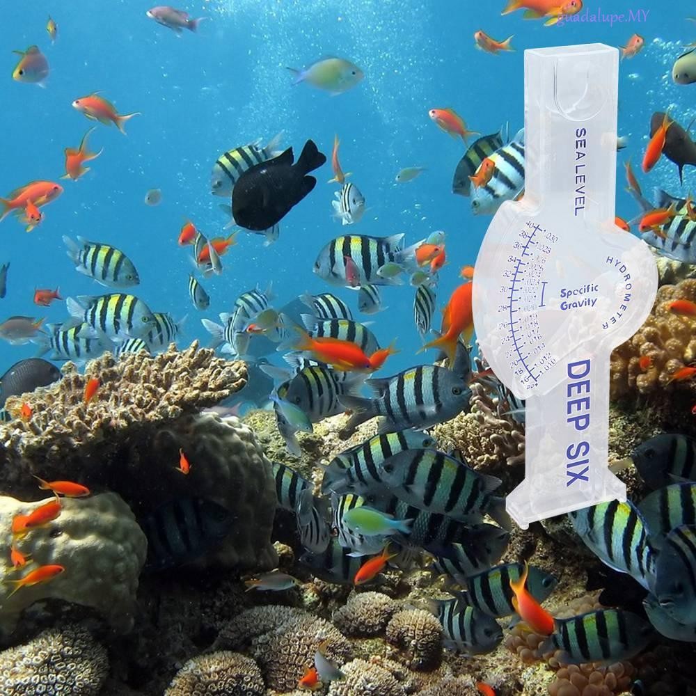 GUADALUPE Saltwater Hydrometer, Rectangle Plastic Salt Water Salinity ...