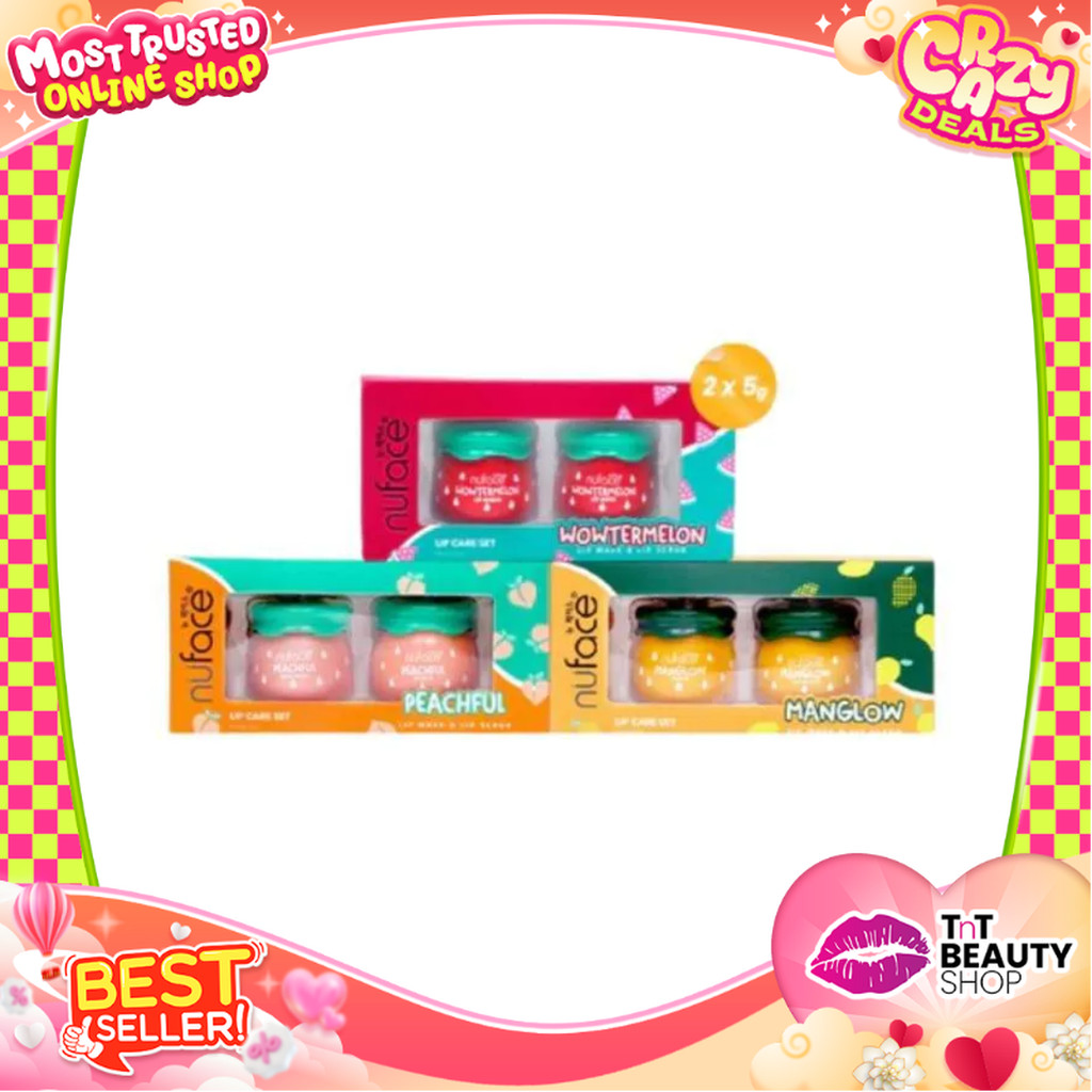 Nuface Lip Care Set (Lip Scrub & Lip Mask) 2x5gr | TnT Beauty Shop | Shopee Malaysia