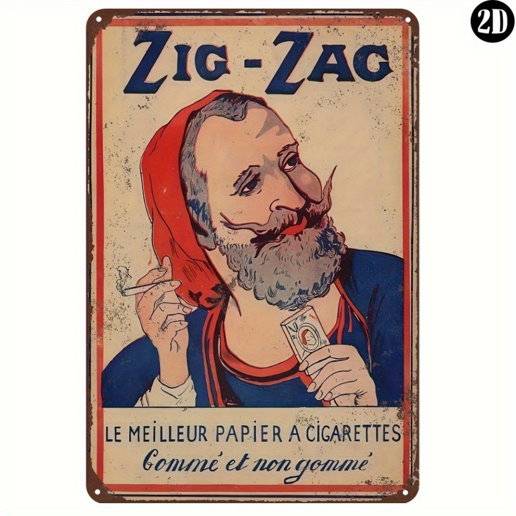 CHENIL Antique Style 12x8" Aluminum Kitchen Sign – Distressed Zig-Zag ...