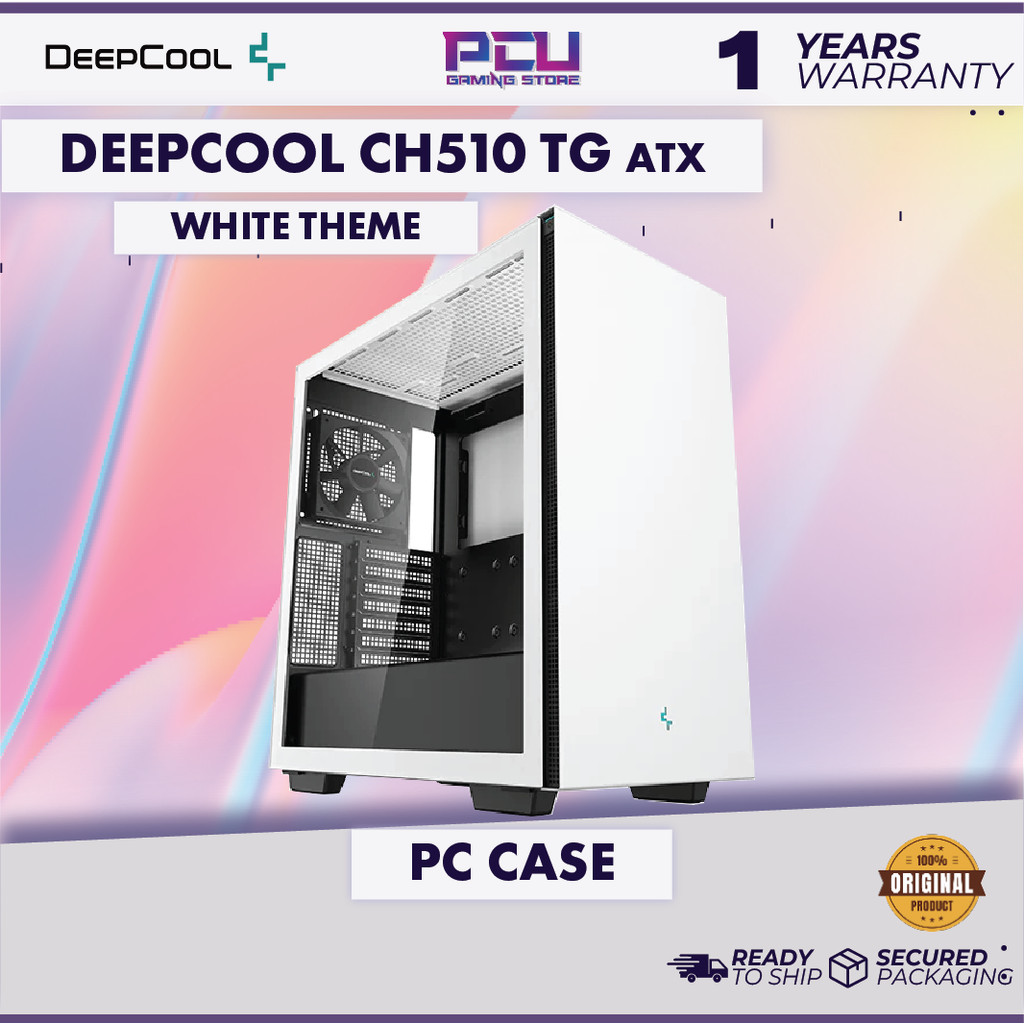 DEEPCOOL CH510 TG ATX CASE - WHITE | Shopee Malaysia
