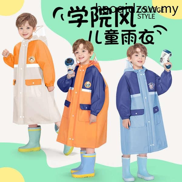 Children Raincoat Boys Elementary School Students Kindergarten School Dedicated Rainproof Poncho ...