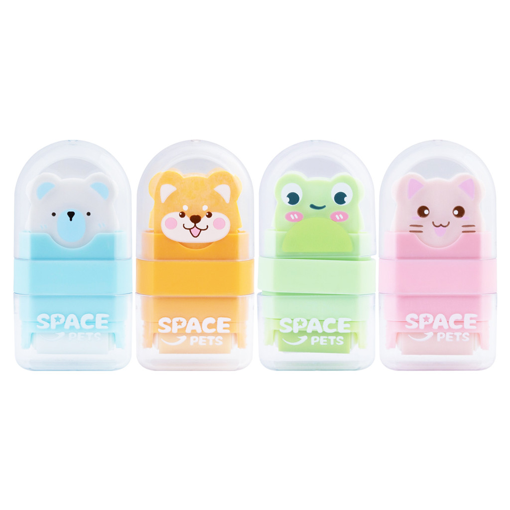 Roller Eraser Space Pets M&G AXPQ5571 Cute 2 Sided 2in1 Rubber Pencil ...