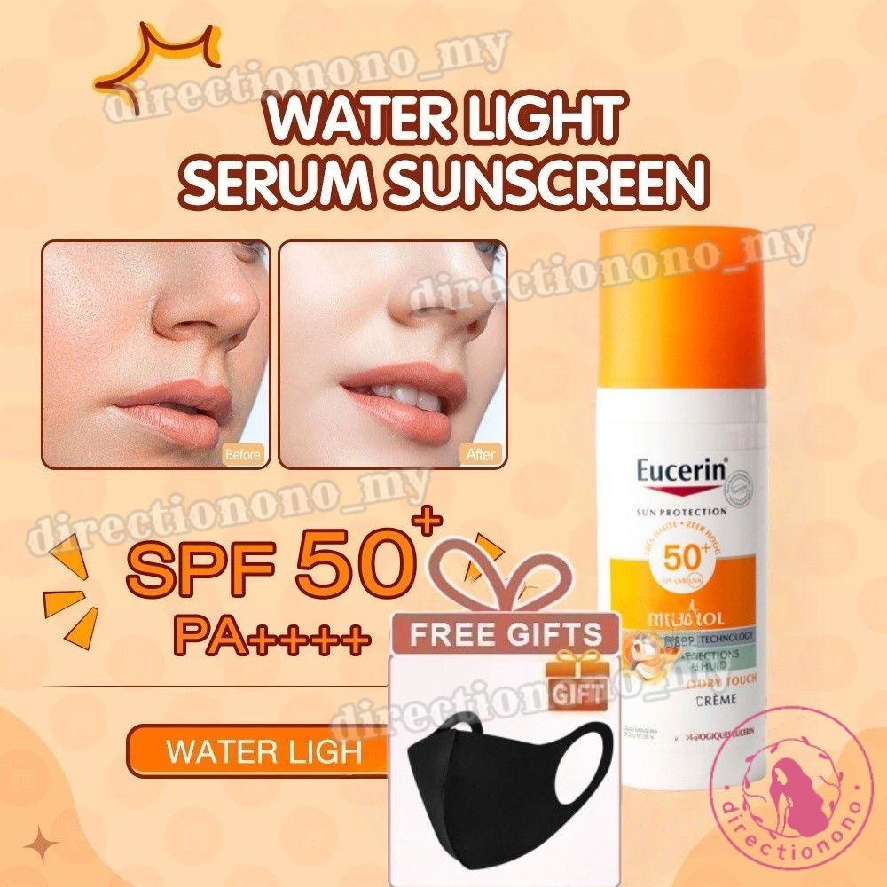 【free Gift】spf50+ Eucerin Facial Body Sunscreen Refreshing Non-greasy ...
