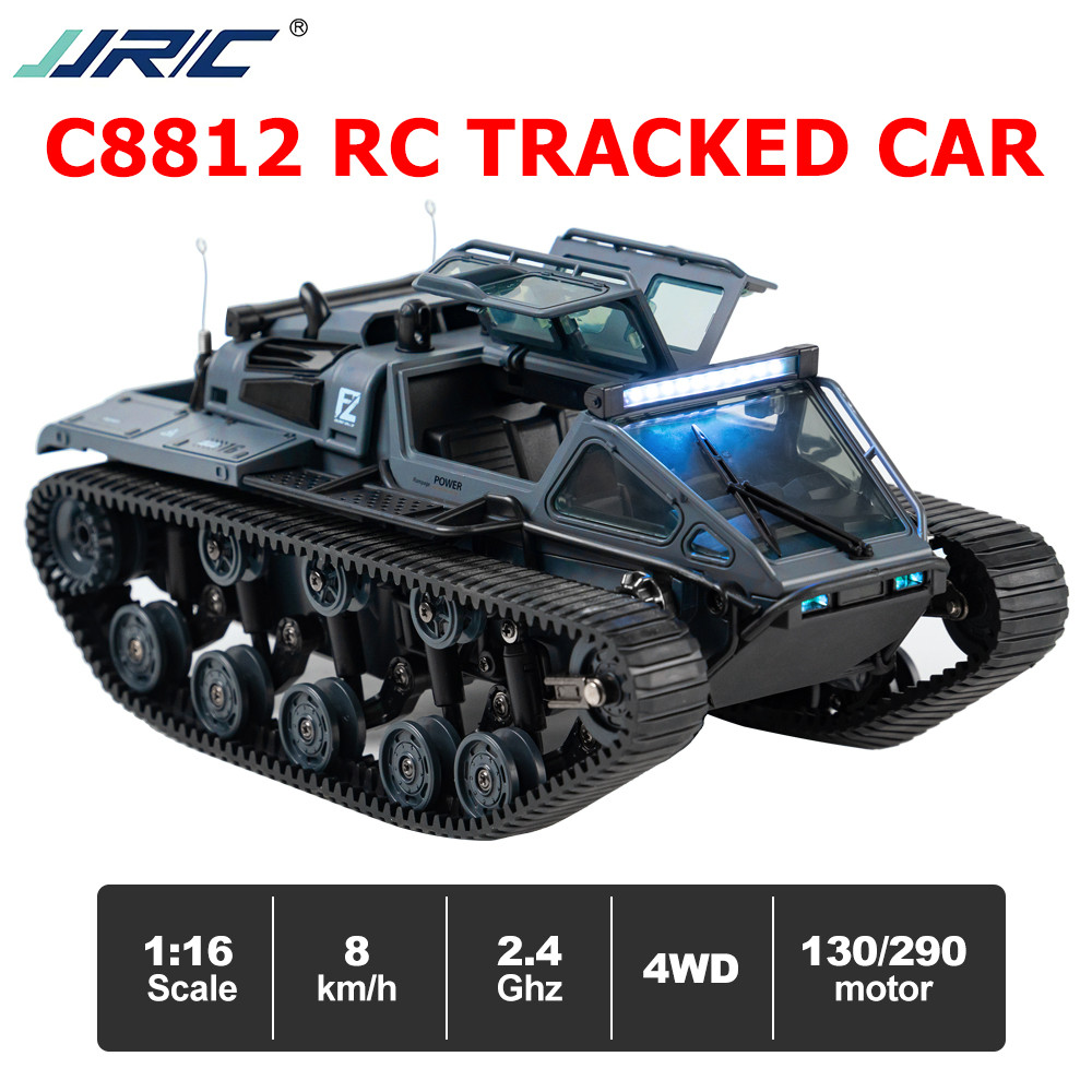 JJRC C8812 2.4G Full Scale Tracked Tank RC Car Model 360 Degree ...