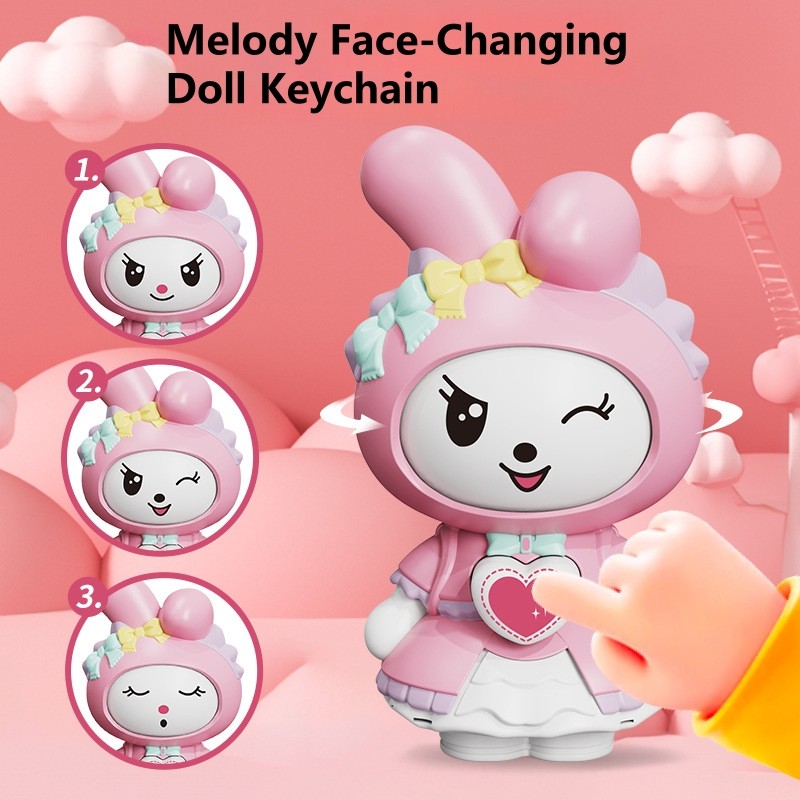 Cute Cartoon Melody Face Changing Toys Creative Decompression Cute ...
