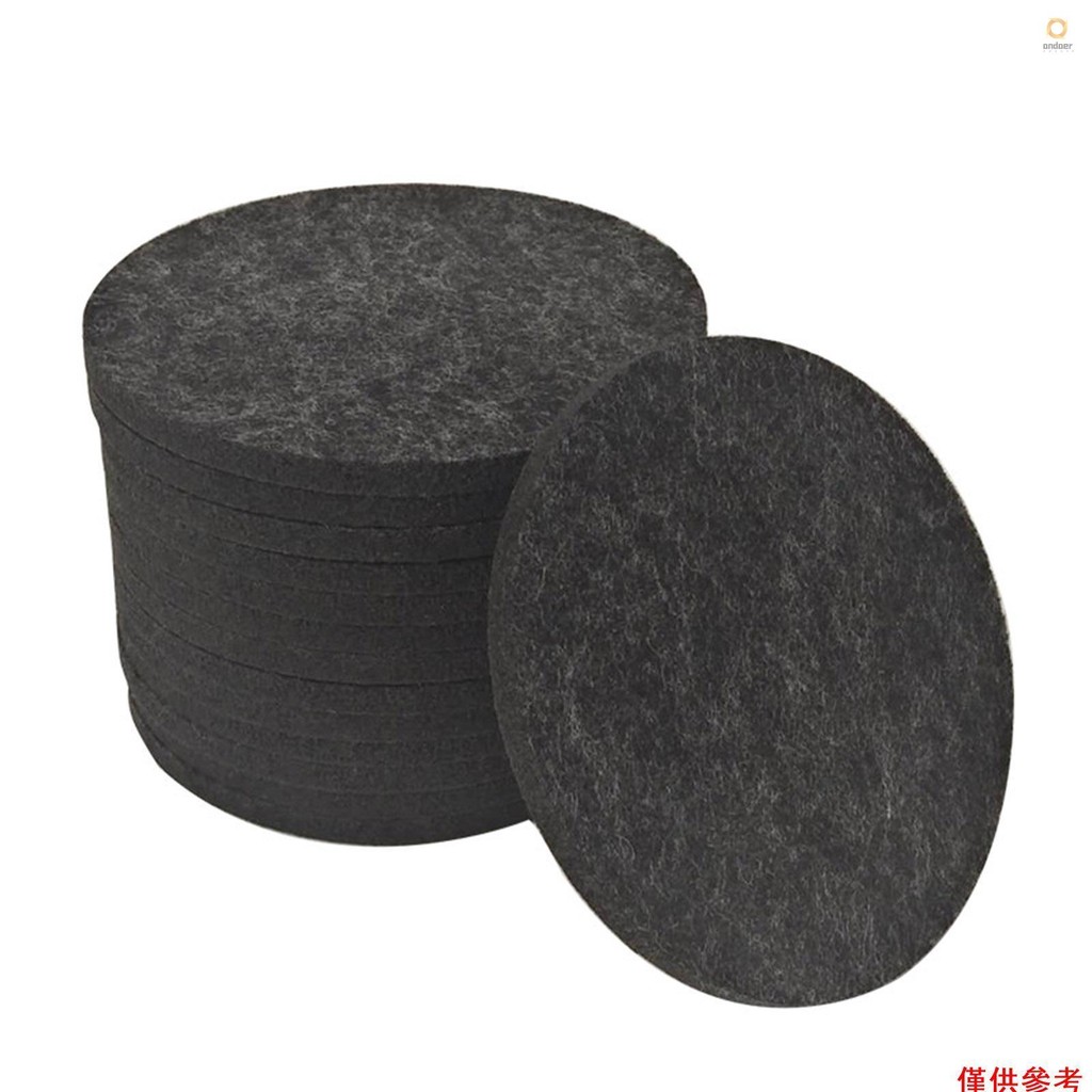 Ado)14Pcs Round Felt Coasters for Glasses including Box Table Coasters ...