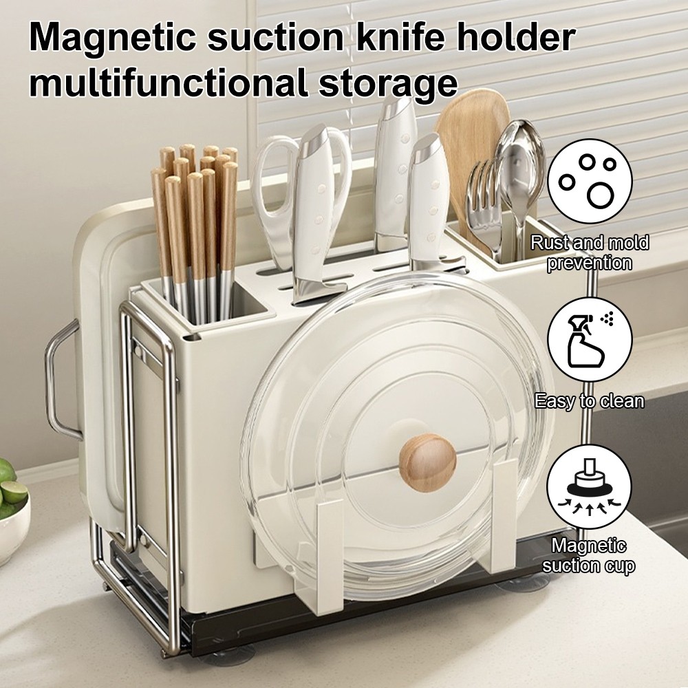 Scandinavian Style Minimalist Knife Rack, Cutlery, Chopping Board ...