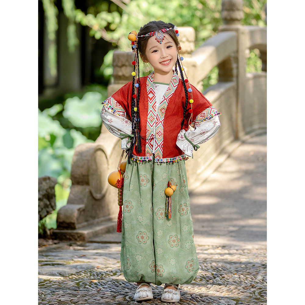 Girls Hanfu Mid-Autumn New Chinese Style Autumn Style Chinese Style ...