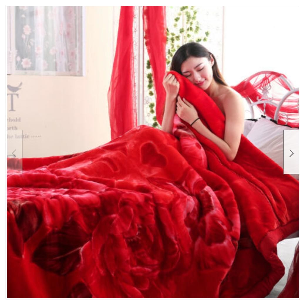 Thicked blanket 1.5kg Luxury winter warm soft quilt bed cover 12lb 79X90in King Queen Selimut ...