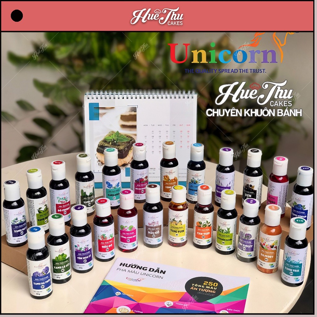 Unicorn food coloring for hanmade candles/safe soap, assorted baking colors 60g (24 colors ...