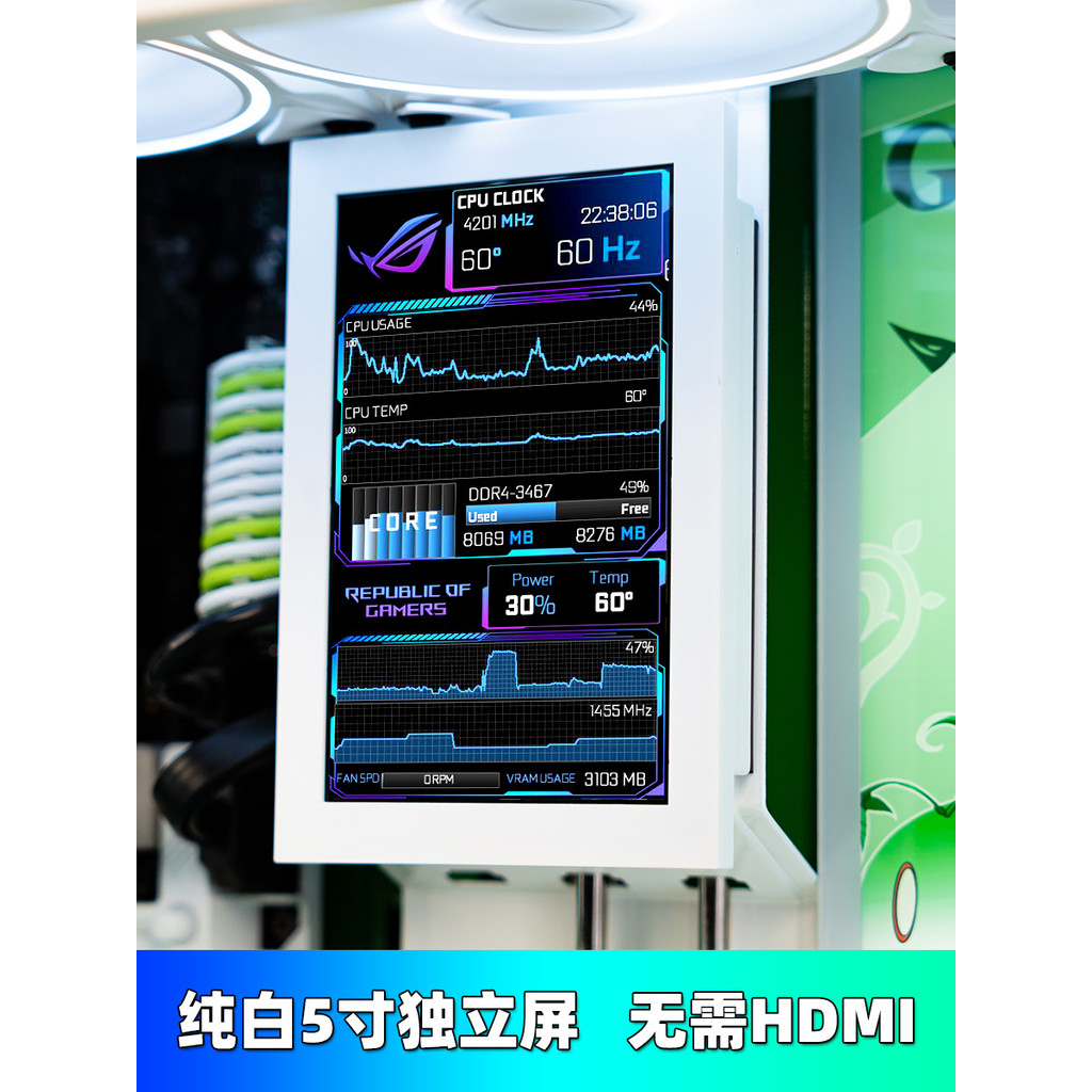 Chassis Dynamic Independent Screen Monitor Host Temperature Control ...
