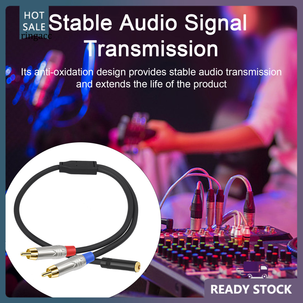 RGA Audio Adapter Y-line Splitter Gold-plated Connectors Cable High ...