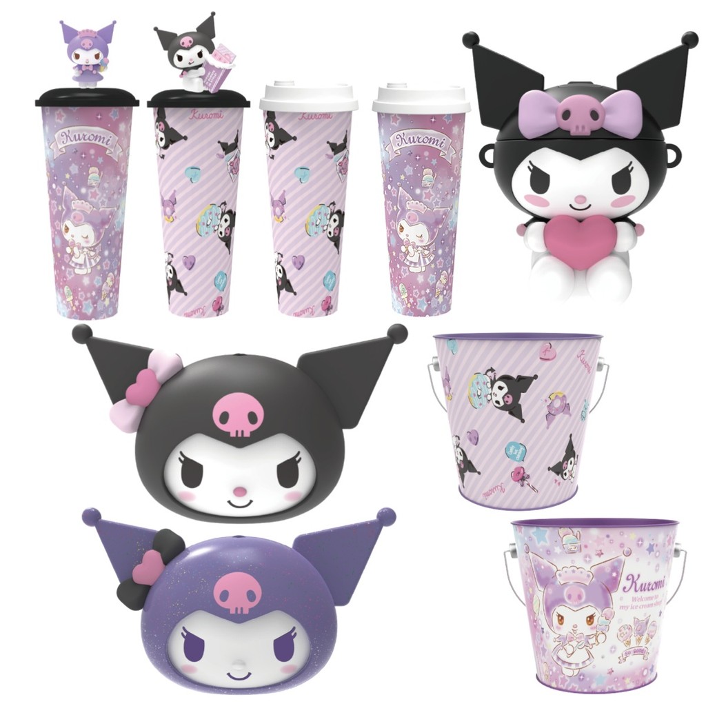 Genuine Authorized Kuromi Doll Water Cup kurmi Shape Strap Bucket ...