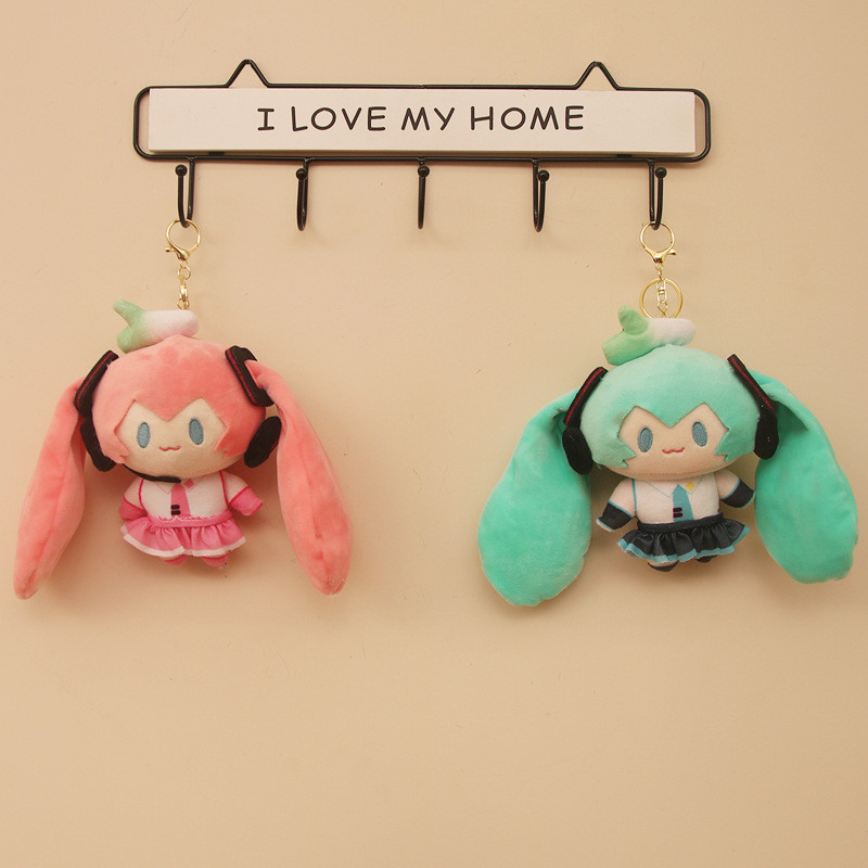 15cm Hatsune Miku Plush Keychain Kawaii Q Version Figure Stuffed Toys ...