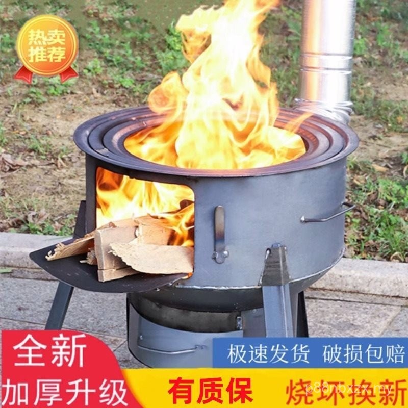 Kompor kayu bakar tebal, kayu bakar isi rumah, dapur api kayu kampung ...