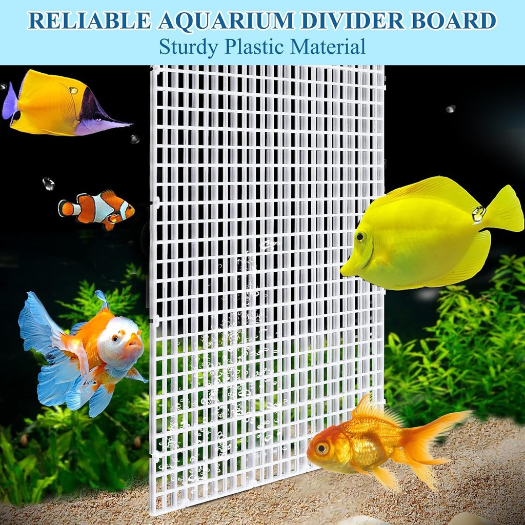 Aquarium Fish Tank Divider Filter Bottom Plastic Grid Fish Tank ...