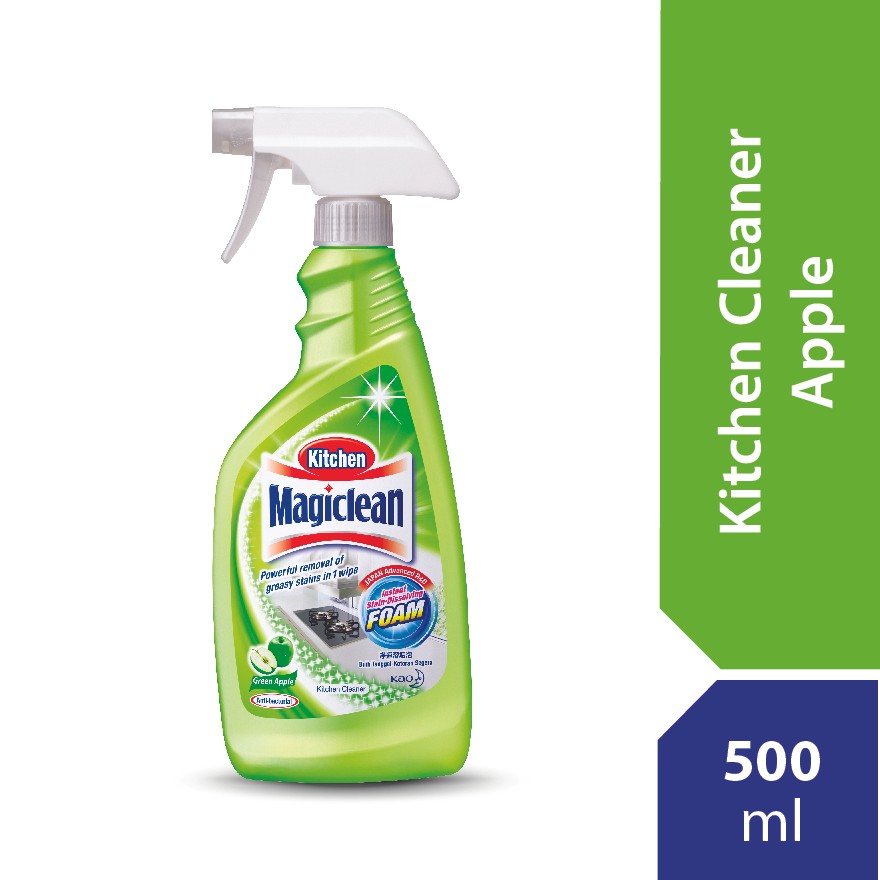 MAGICLEAN Kitchen Cleaner Green Apple Refill 500ml | Shopee Malaysia
