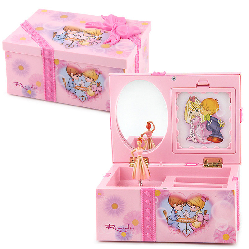 Dancing Girl Music Box Rotating Ballet Clockwork Music Box Valentine's ...