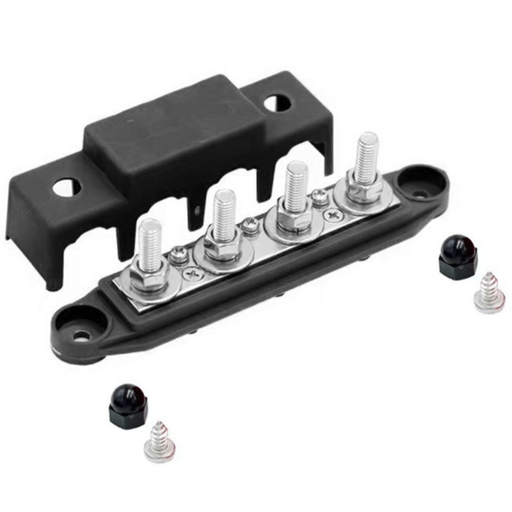 2pcs 12V-48V DC busbar distribution block 250A BusBar with 4 x M8 terminal bolts | Shopee Malaysia