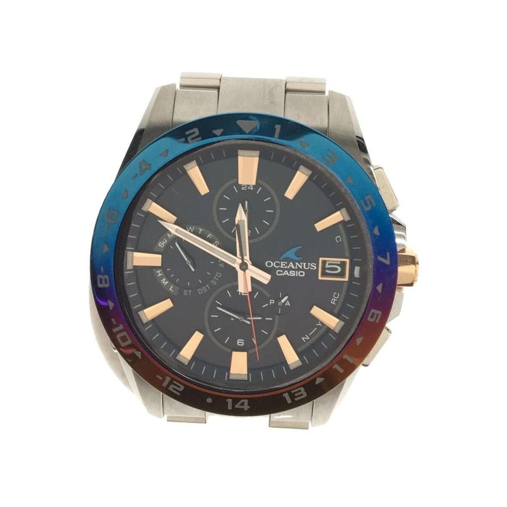 CASIO Men's Watch Solar OCEANUS Analog SLV 15th Anniversary | Shopee ...