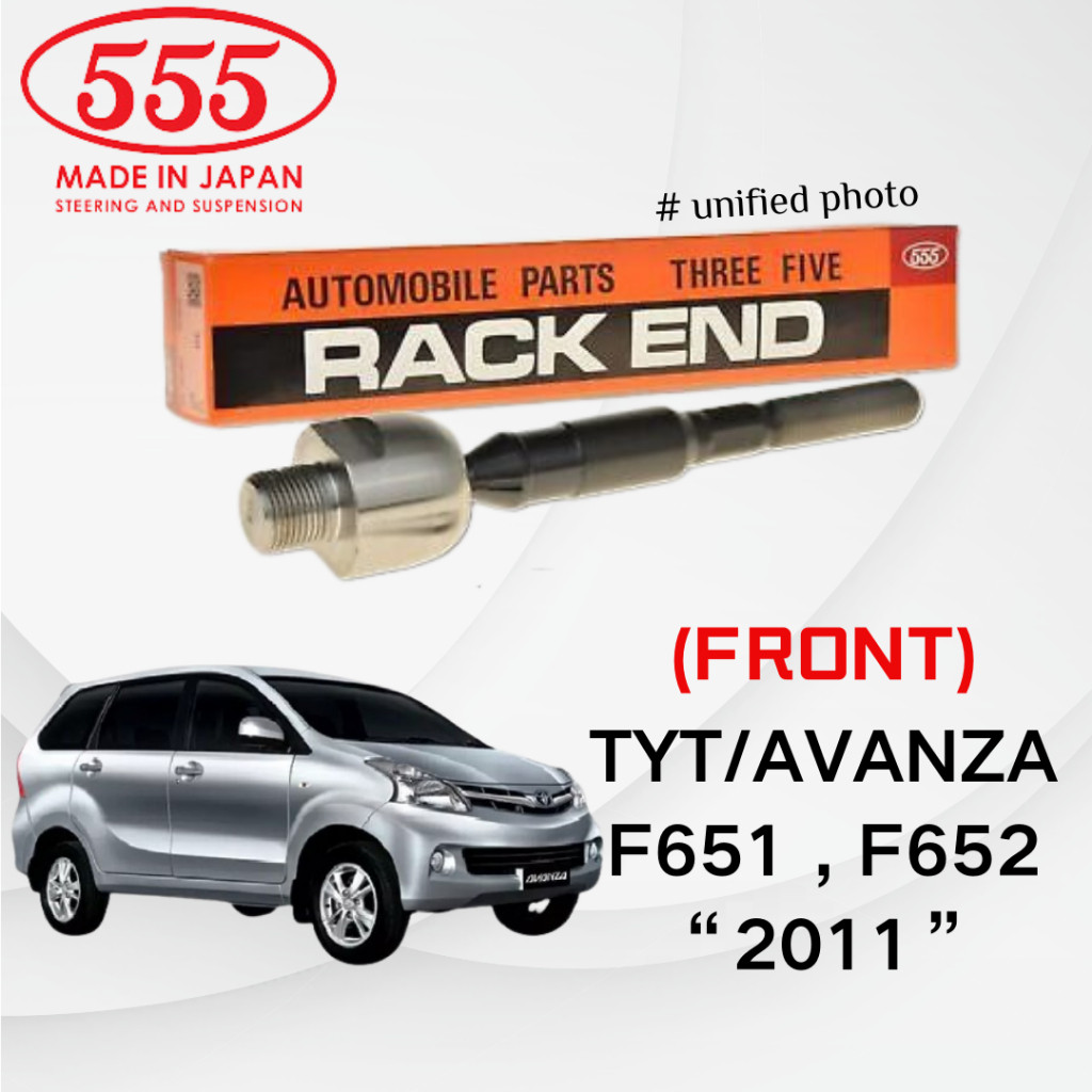 ORIGINAL TOYOTA AVANZA F651 , F652 "2011" 555 JAPAN BRAND STEERING RACK ...